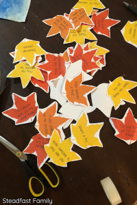 Family Culture Fall Tree Activity - Steadfast Family