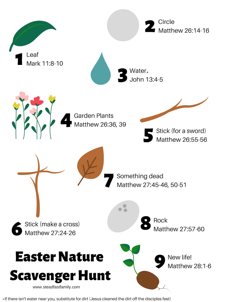 Easter Nature Scavenger Hunt-3 - Steadfast Family